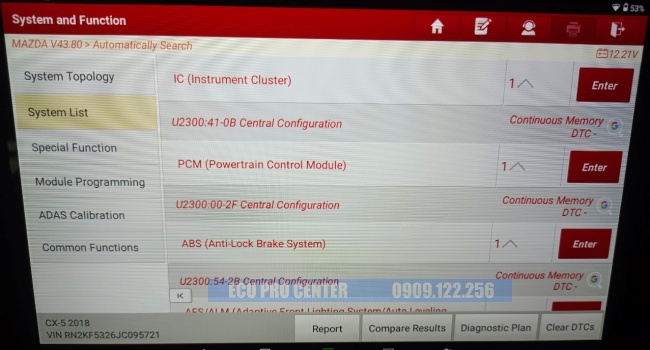 Quy trình coding khi thay thế hộp ecu